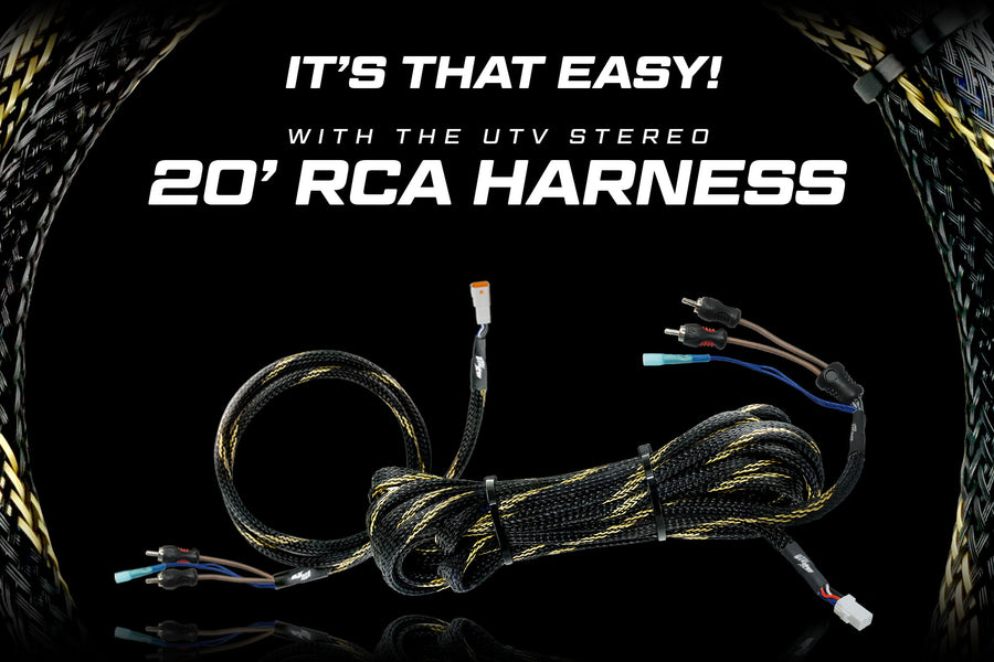 20' RCA Harness | UTVS-HRN-RCA-20 – UTV Stereo