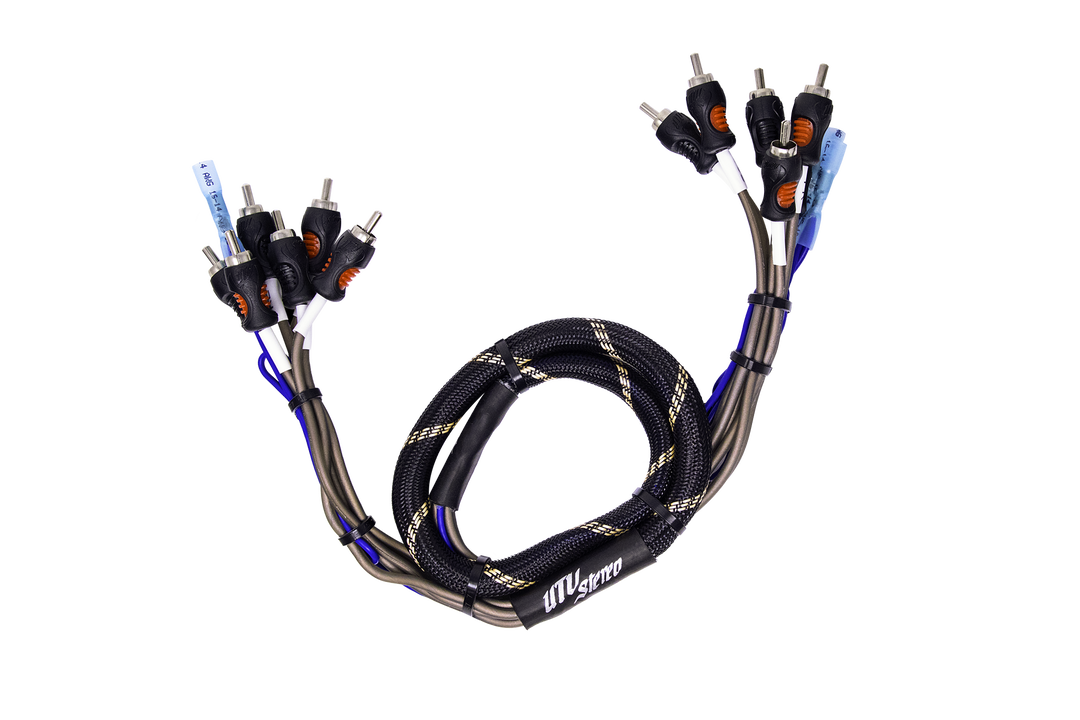UTV Stereo | 6-Channel RCA Harness - Front, Rear, Subwoofer, + Remote ...