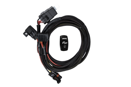 RZR® Pro Series High Current Harness + Rocker Switch & Pulse Bar Plug ...