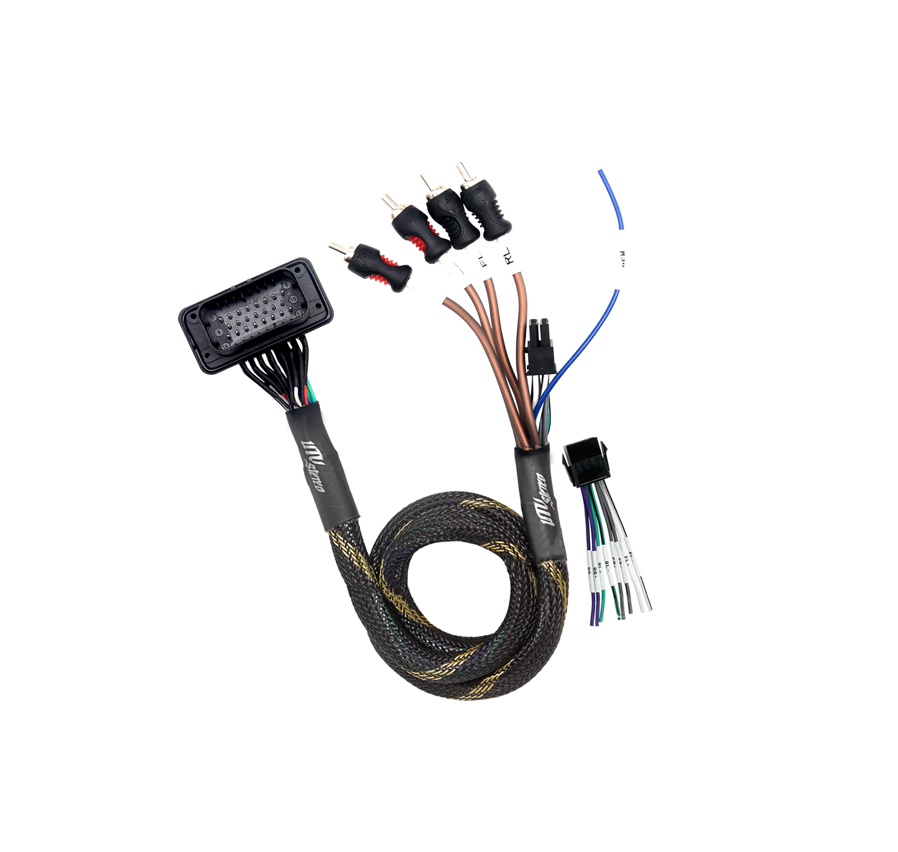 Polaris RZR® Ride Command F & R RCA Output + Speaker & Rem Wire | Pro ...