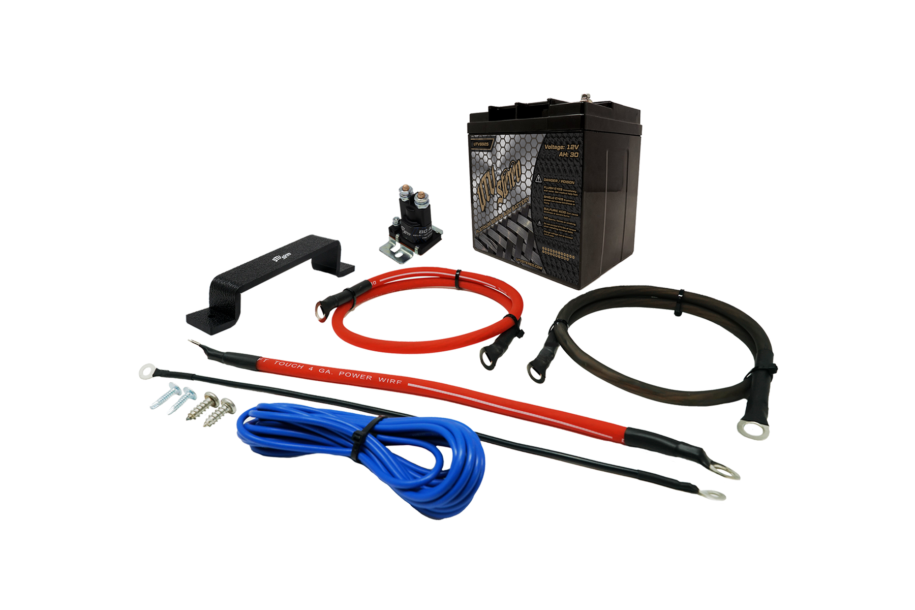 Polaris RZR 2nd Battery Replacement Kit | UTV Stereo