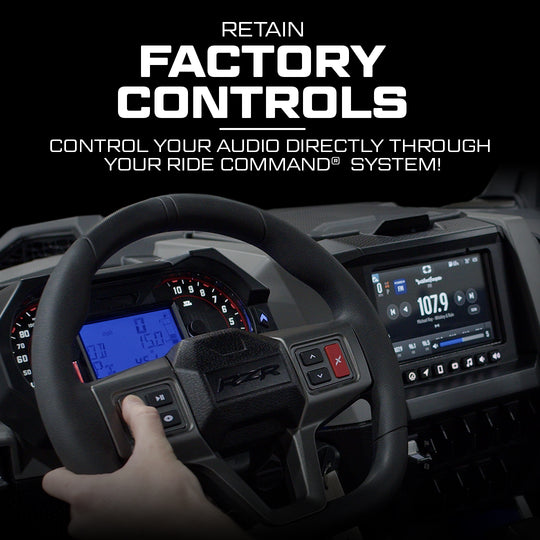 Polaris Rzr® Ride Command F And R Rca Output Speaker And Rem Wire Pro